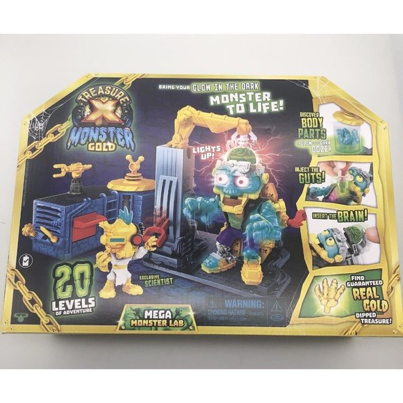 Treasure X | Toys | Treasure X Monster Gold Mega Monster Lab 2 Levels ...